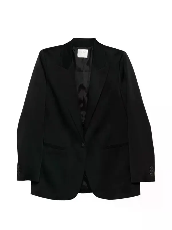 FORTE_FORTE Single-breasted Notched Jacket - Black