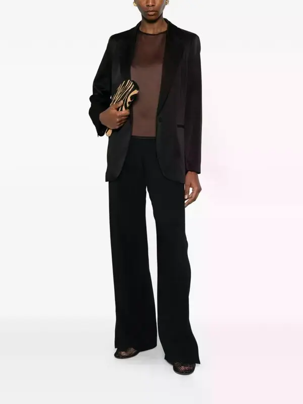 FORTE_FORTE Single-breasted Notched Jacket - Black