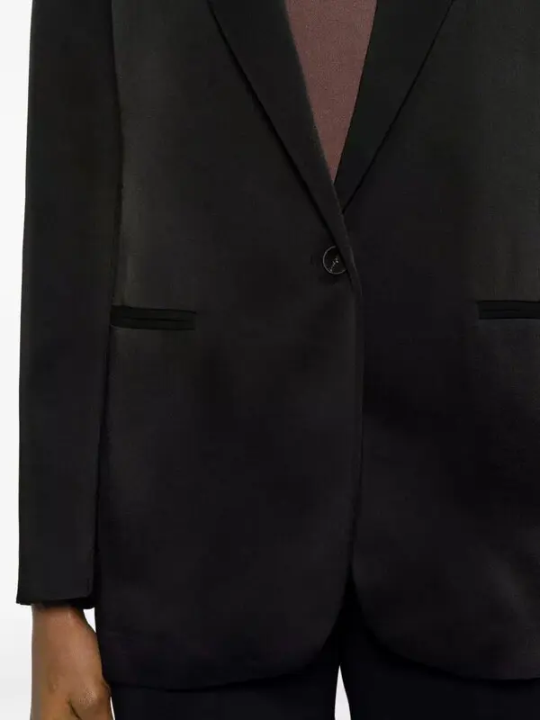 FORTE_FORTE Single-breasted Notched Jacket - Black