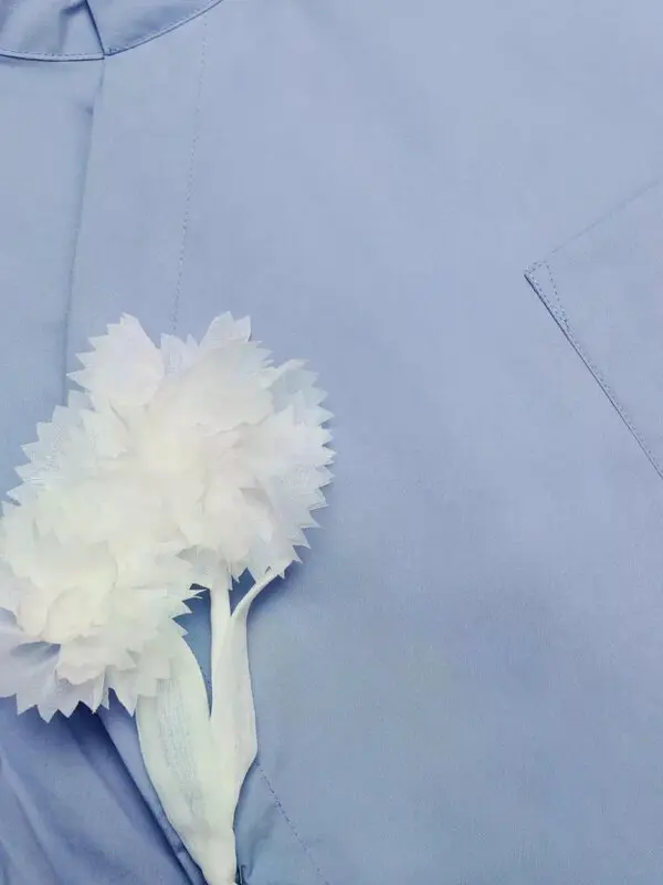 SELF-PORTRAIT Puff-sleeve Mini Dress With Corsage Detail