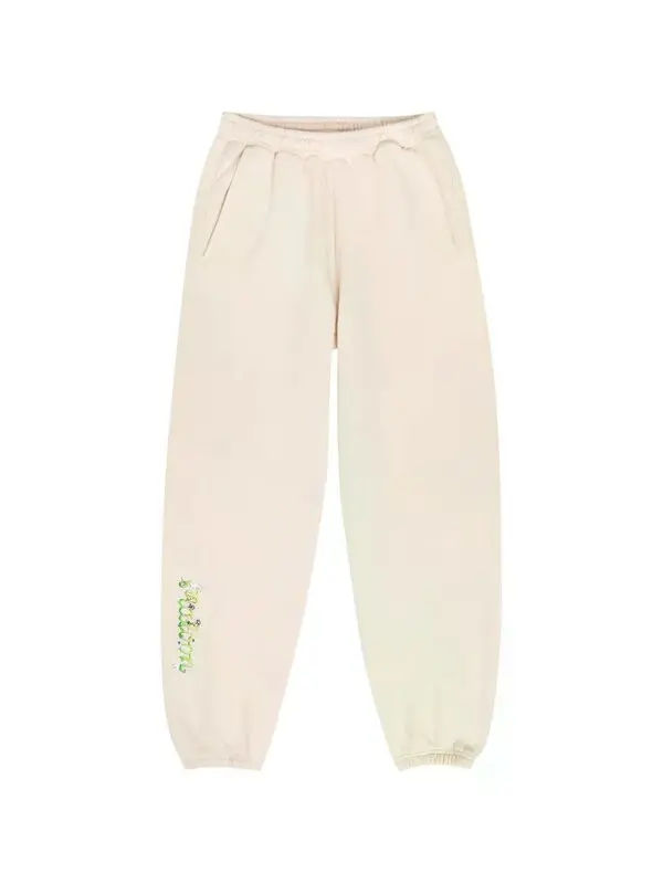 MALBON Logo-embroidery Track Pants - Neutrals