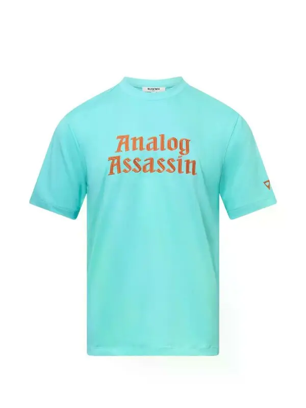 BLACKJACK Detail-appliqué T-shirt - Blue