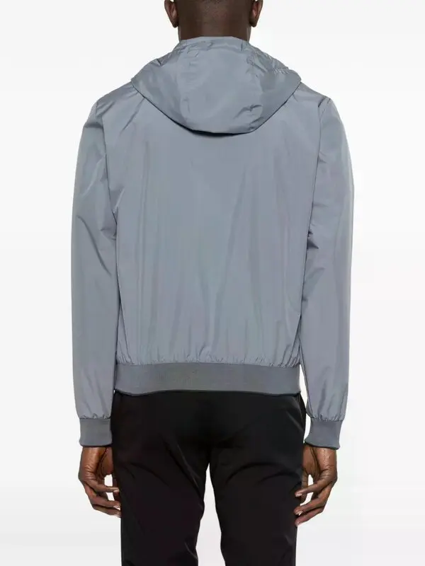 MOORER Zip Fastening Hooded Jacket