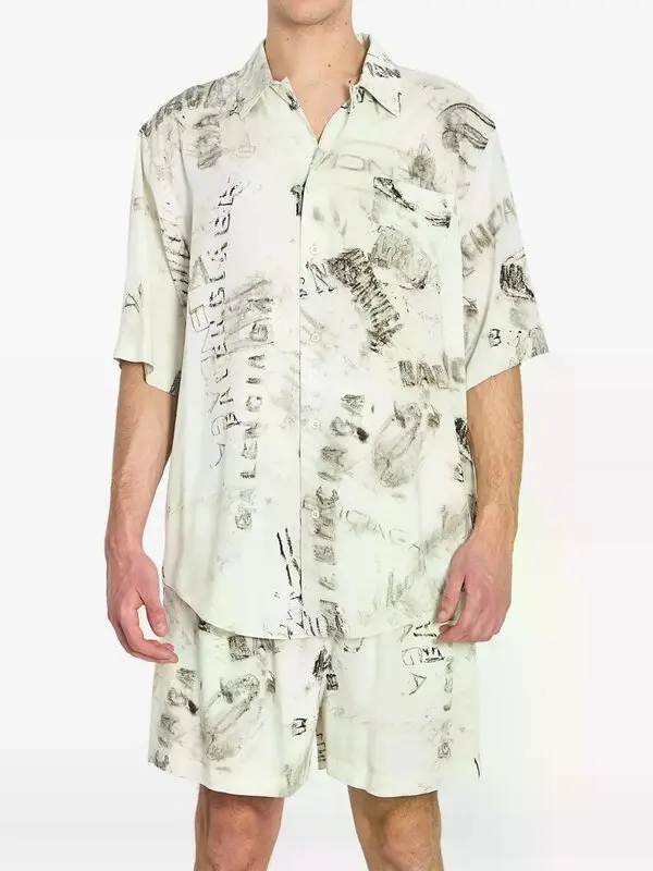 Balenciaga Pyjama Shirt - Neutrals