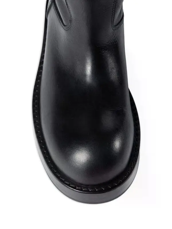 ANN DEMEULEMEESTER Buckled Leather Boots