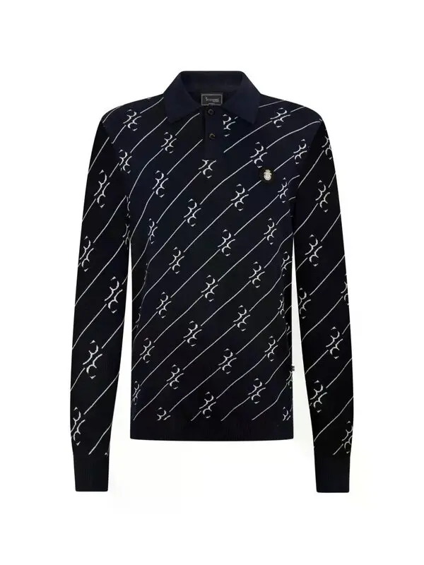 BILLIONAIRE Long-sleeve Buttoned Polo Shirt