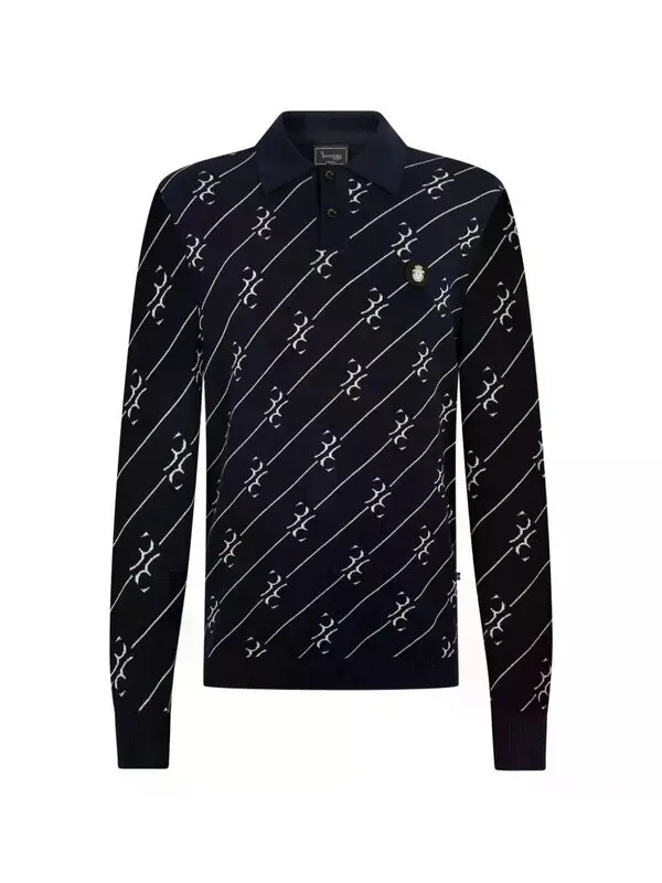 BILLIONAIRE Long-sleeve Buttoned Polo Shirt