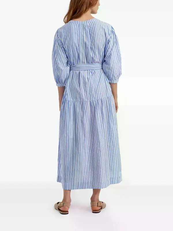Chinti & Parker Striped Belted Midi Dress