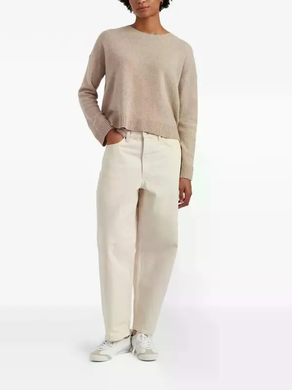 Chinti & Parker Relaxed Fit Ribbed Crew Neck Sweater - Neutrals