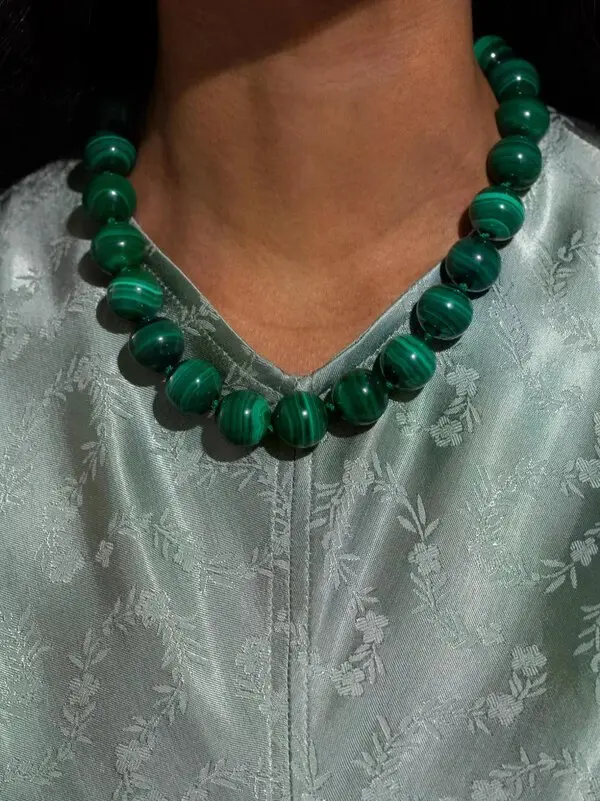 JENNIFER BEHR Louisa Beaded Necklace - Green