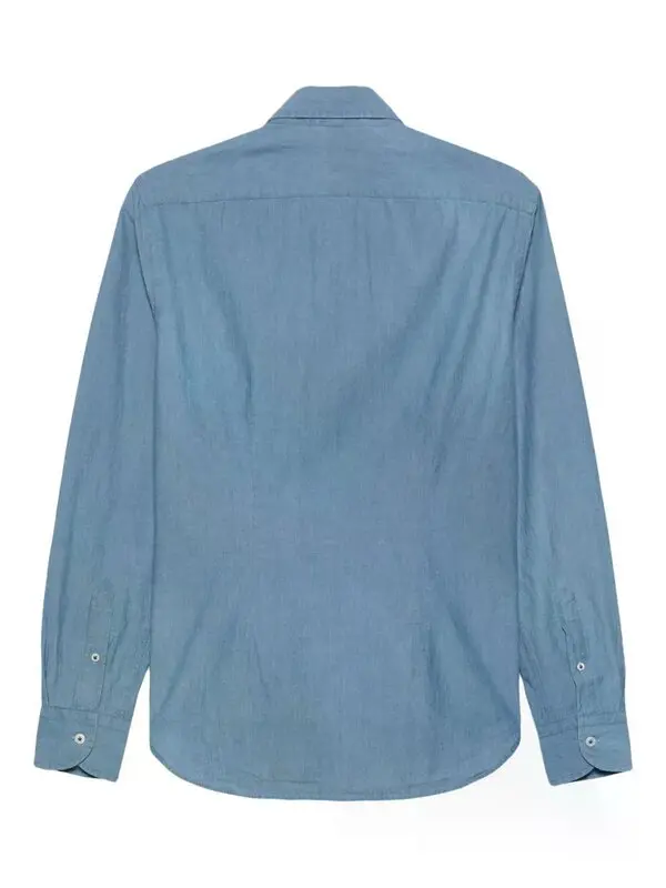ORIAN Mélange-effect Cotton Shirt