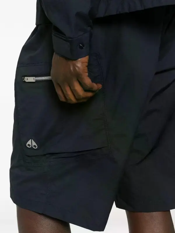 Moose Knuckles Zip Pocket Shorts - Blue