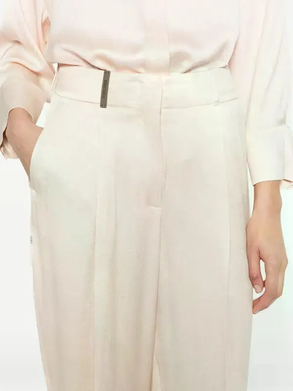 Peserico Pleated Flared Trousers