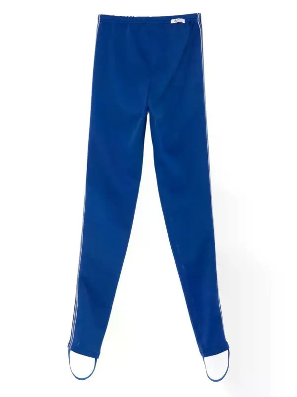 Prada Knee-patch Stripe Trousers - Blue