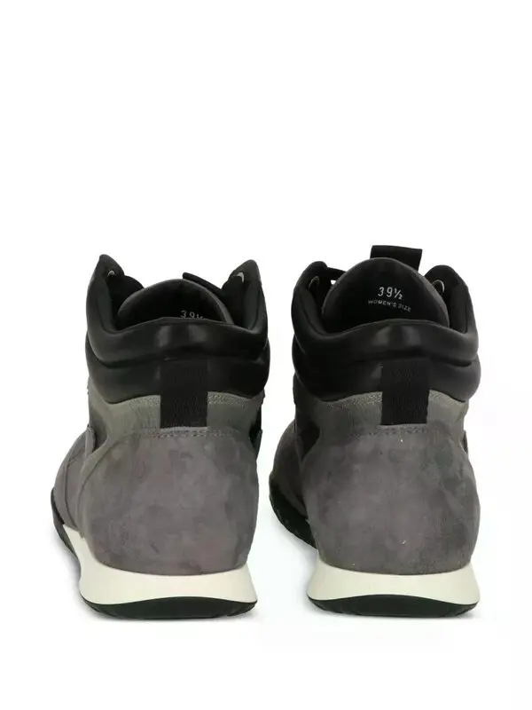 Hogan High-top Suede And Leather Sneakers