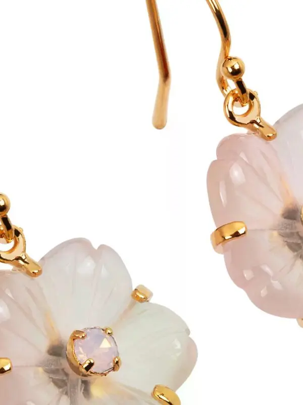 JENNIFER BEHR Lyanna Floral Drop Earrings - White