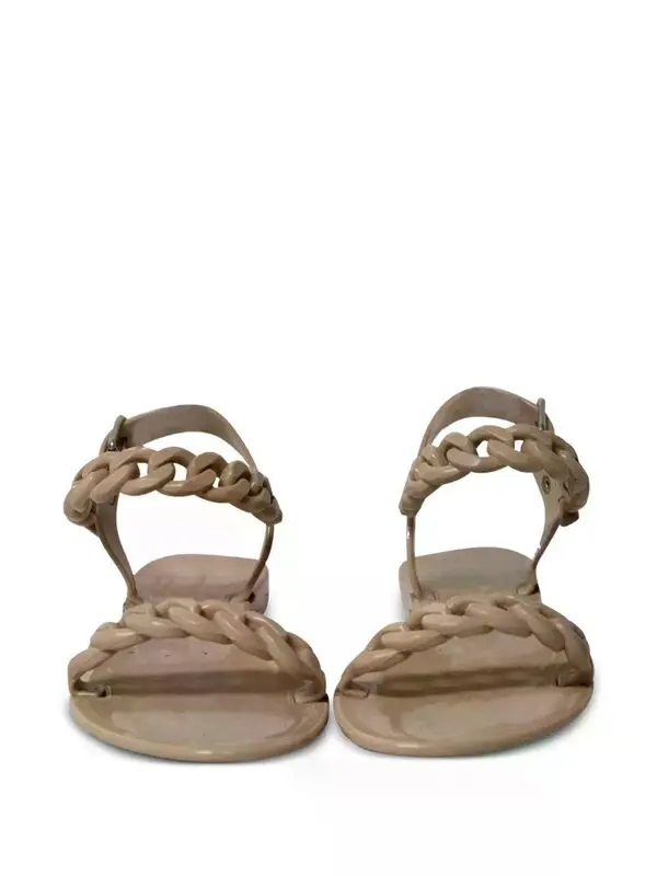 Givenchy Chain Flat Sandals - Neutrals