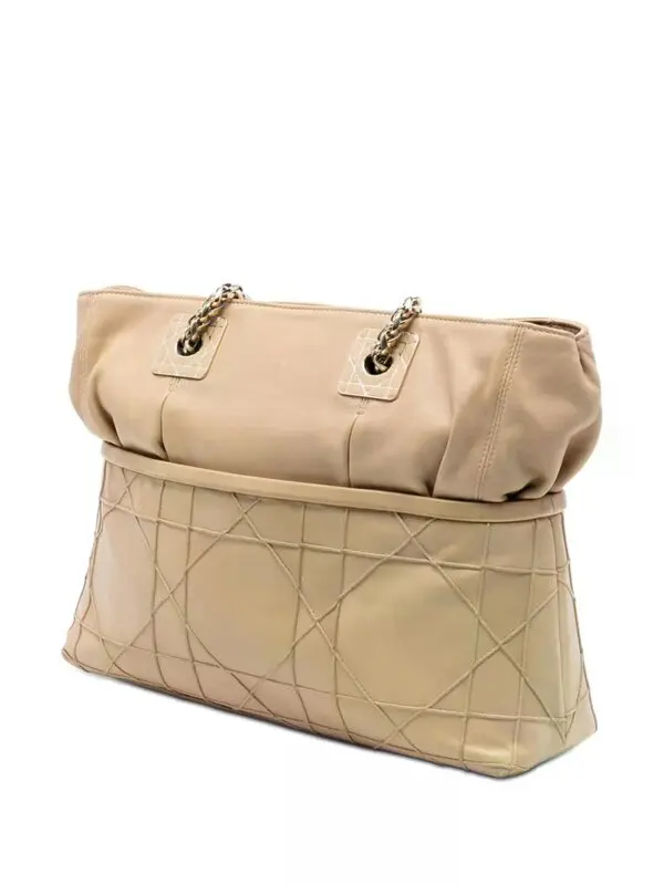 Dior Lambskin Cannage Granville Chain Tote Bag