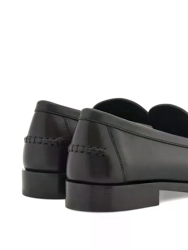 FERRAGAMO Gancini Ornament Patent Loafers