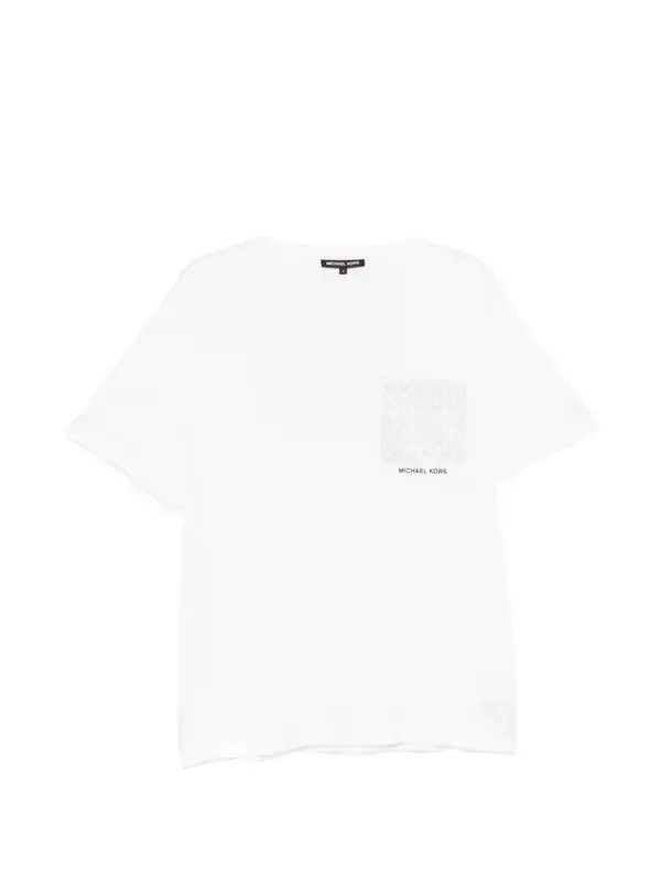 Michael Kors Logo Monogram Pocket T-shirt