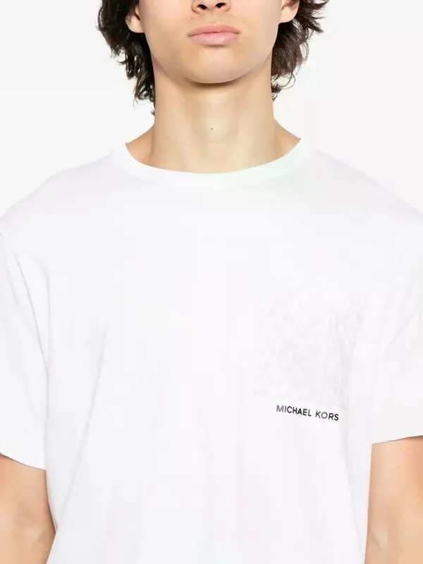Michael Kors Logo Monogram Pocket T-shirt