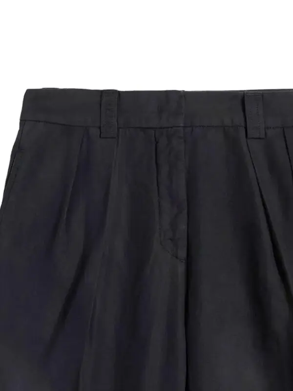 Aspesi Pleated Turn-up Shorts - Blue