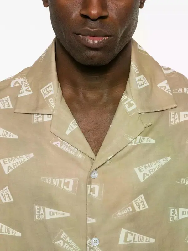 Emporio Armani Logo-pattern Shirt