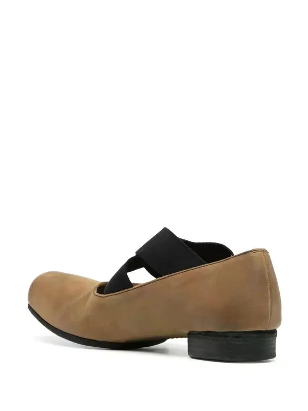UMA WANG Square-toe Suede Ballerina Shoes