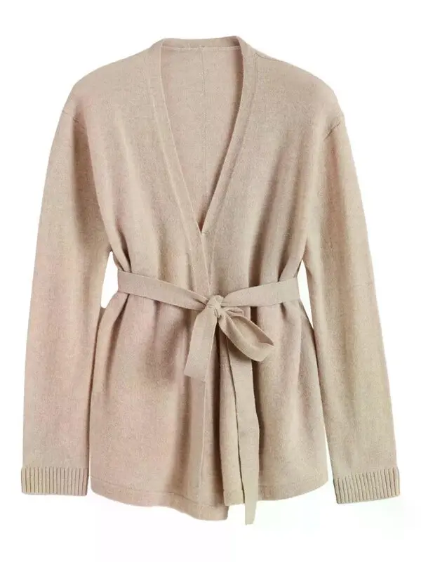 Chinti & Parker Belted Wrap Cardigan - Neutrals