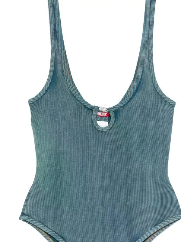 DIESEL® Marble-washed Ribbed Bodysuit