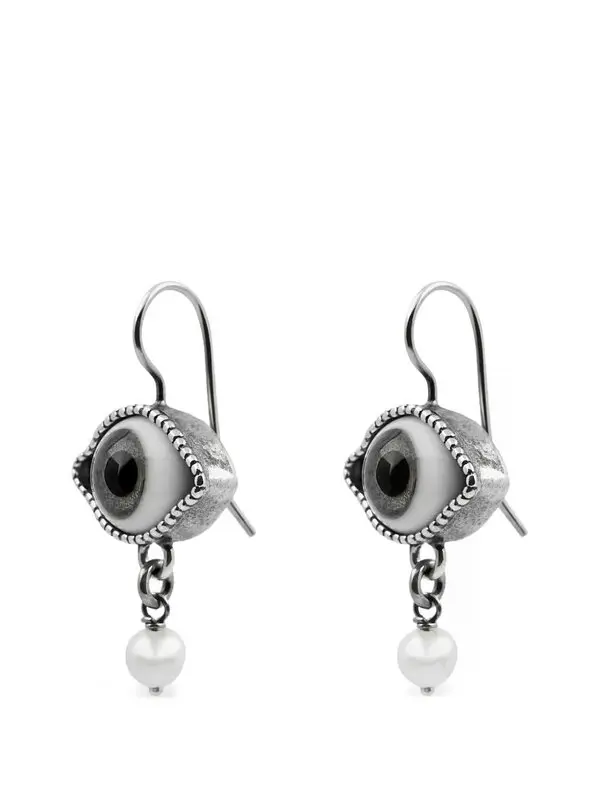 GEM KINGDOM Tone Eye Detail Drop Earrings