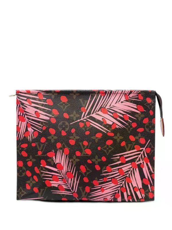 LOUIS VUITTON 2016 Monogram Jungle Dots Toiletry Pouch 26 - Brown