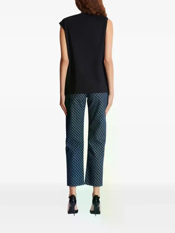 Balmain Button Detail Tank Top - Black