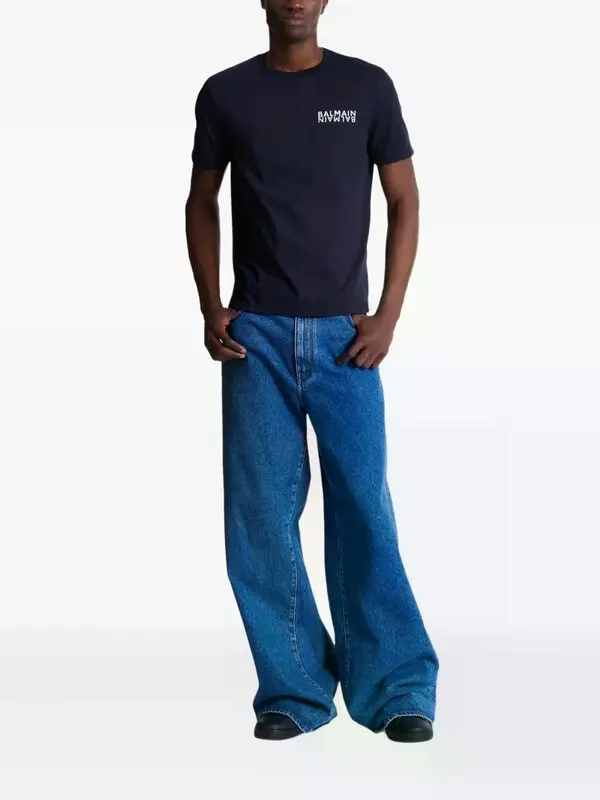 Balmain Logo-print T-shirt - Blue