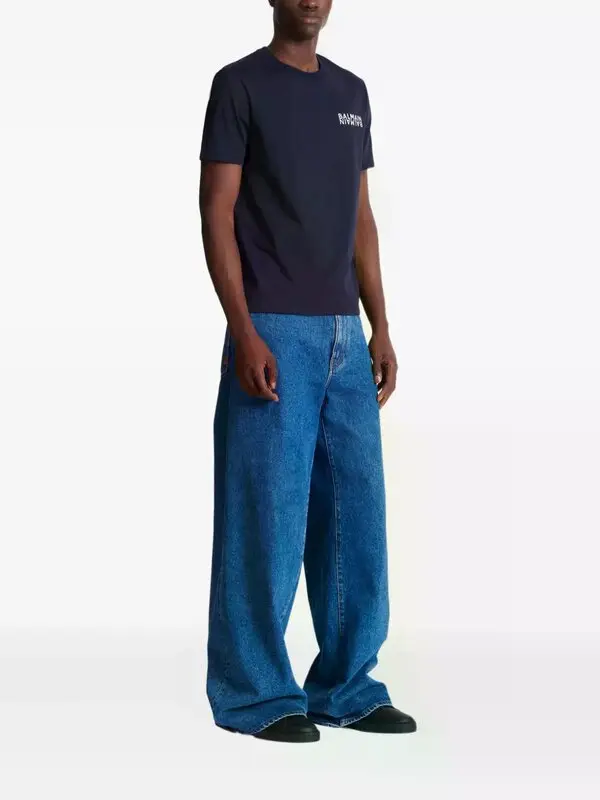 Balmain Logo-print T-shirt - Blue