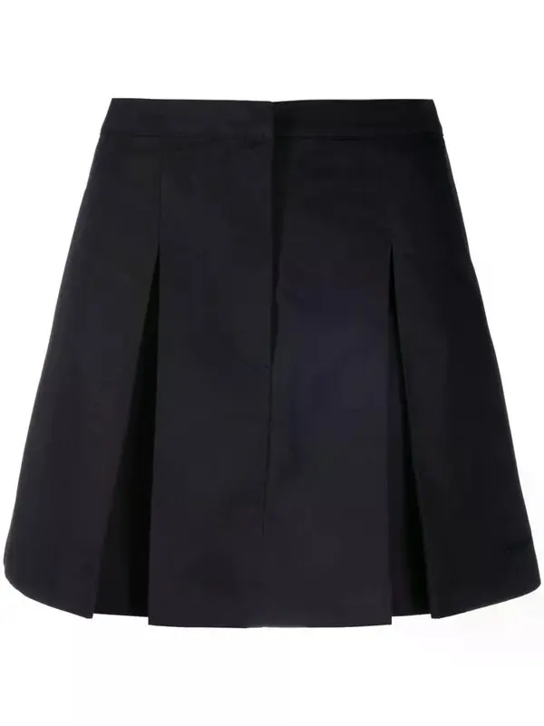 SPORTY & RICH Logo-embroidered Mini Skirt - Blue
