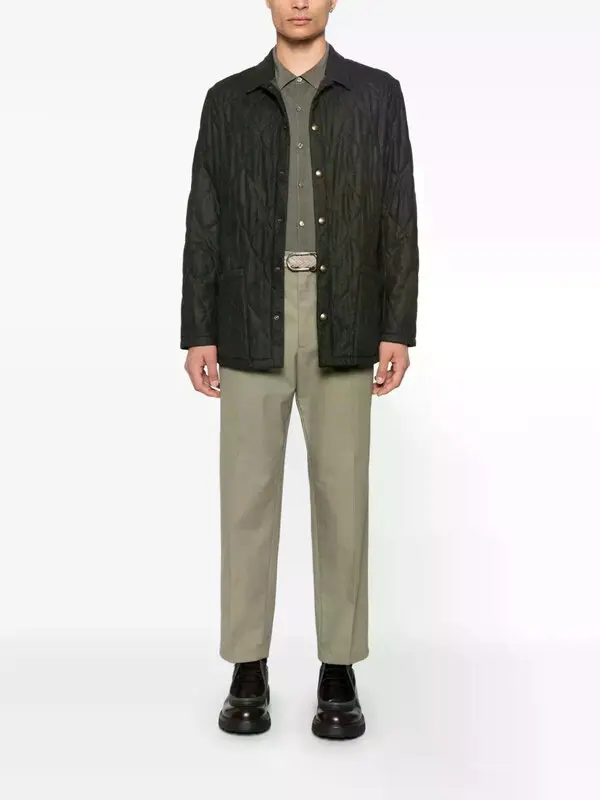 Canali Fine Knit Cashmere Shirt Sweater - Grey