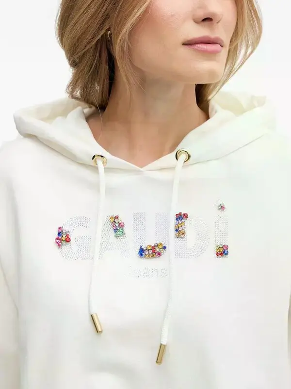 GAUDI Logo Embellished Hoodie