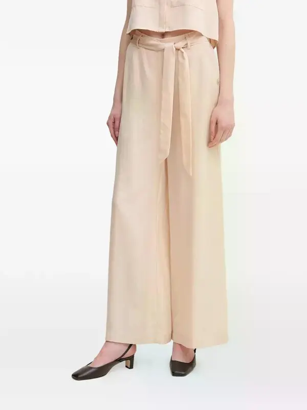 GAUDI Tailored Wide-leg Trousers - Neutrals