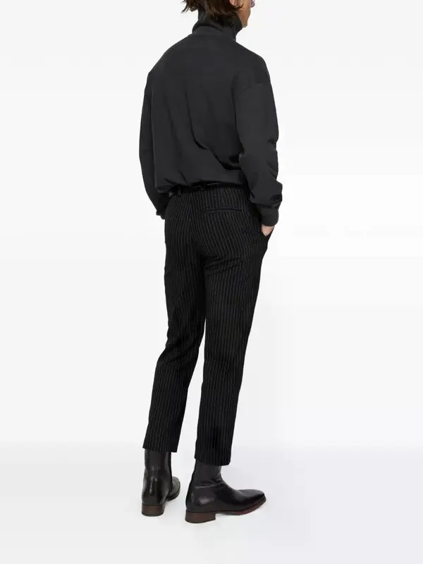 Acne Studios Half-zip Logo Sweatshirt - Black