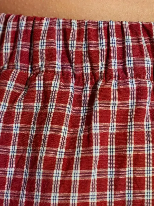 Vetements Elasticated Check Shorts