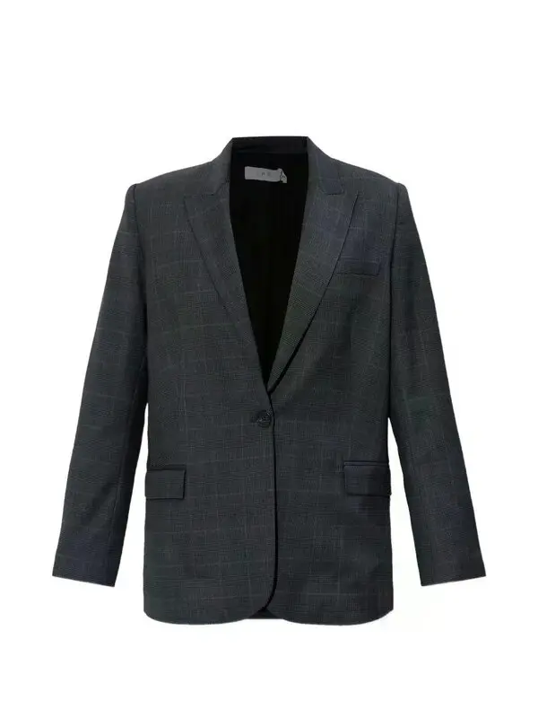 IRO PARIS Checked Blazer - Grey
