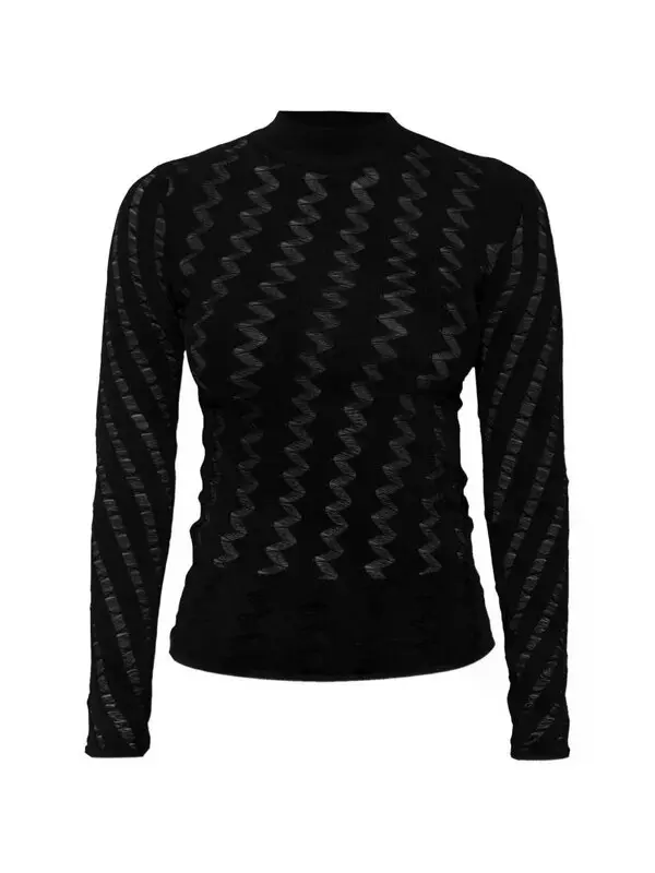 IRO PARIS Aliona Zig-zag Sweater - Black