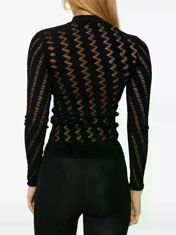 IRO PARIS Aliona Zig-zag Sweater - Black