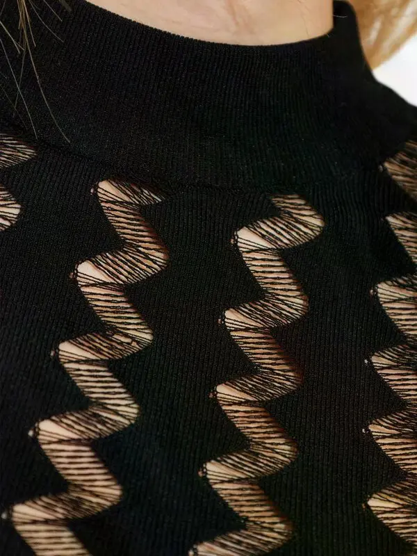 IRO PARIS Aliona Zig-zag Sweater - Black