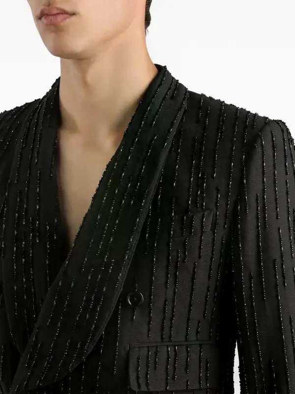Dolce & Gabbana Double-breasted Embellished-stripe Blazer