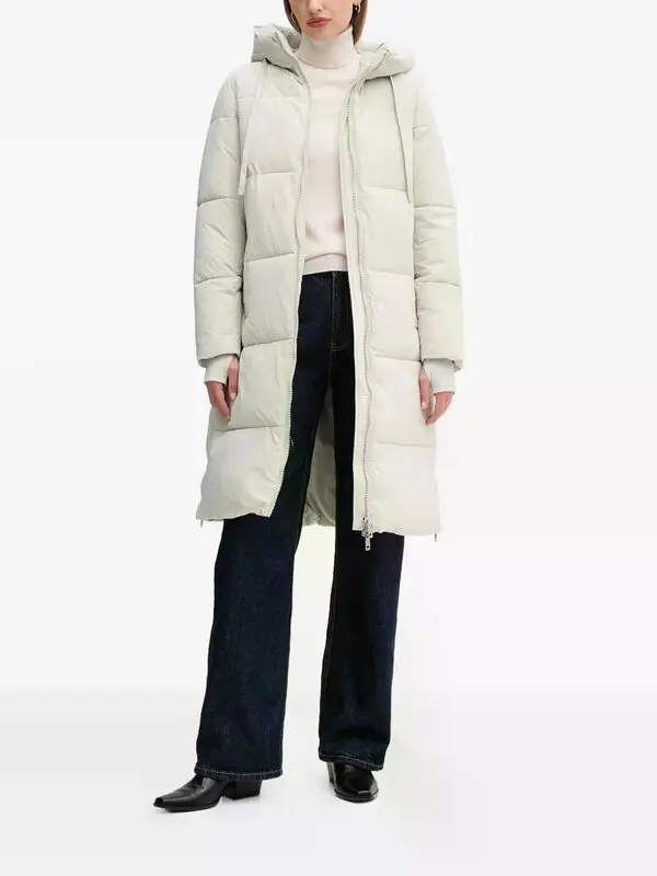 MOS MOSH Hooded Quilted Coat - Grey