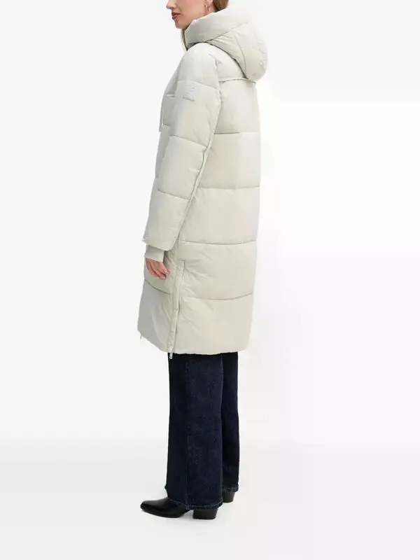 MOS MOSH Hooded Quilted Coat - Grey