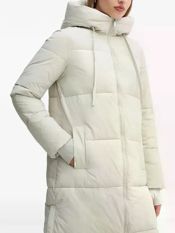 MOS MOSH Hooded Quilted Coat - Grey