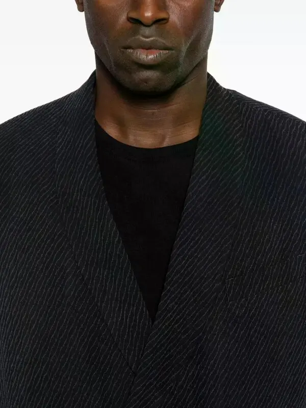 Giorgio Armani Pinstripe Single-button Blazer